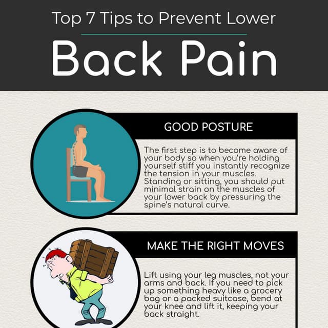 Top 7 Tips to Prevent Lower Back Pain | PDF