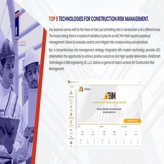Top 8 Technologies for Construction Risk Management | PDF