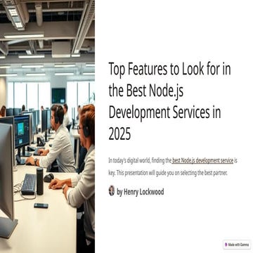 Top Features to Look for in the Best Node.js Development Services in ...