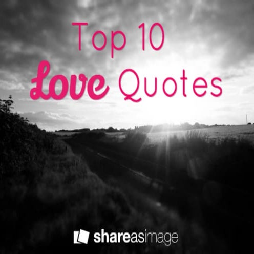 Top 10 Love Quotes | PDF
