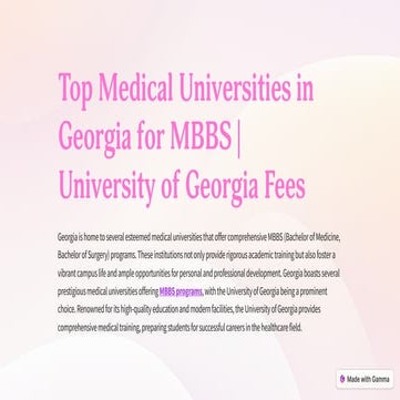 Top-Medical-Universities-in-Georgia-for-MBBS-or-University-of-Georgia ...