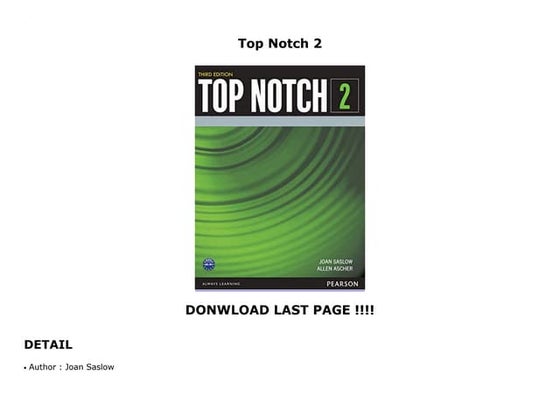 Top Notch 3 | PDF | Books and Literature