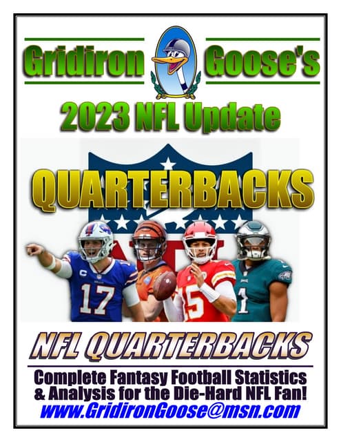 Quarterbacks Cheat Sheet In Printable Format For 2018