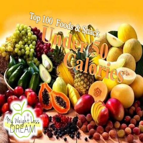 Top 100 Foods and Snacks Under 50 Calories | PPTX
