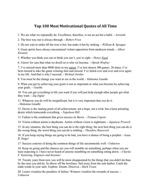 LIFE 101 (ebook).pdf ~ 101 Great Quotes of LIFE Lessons | PDF