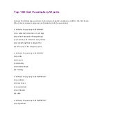 Top 100 Sat Vocabulary Words | PDF