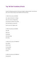 1000 Most Common Sat Words | PDF | Hobbies & Interests