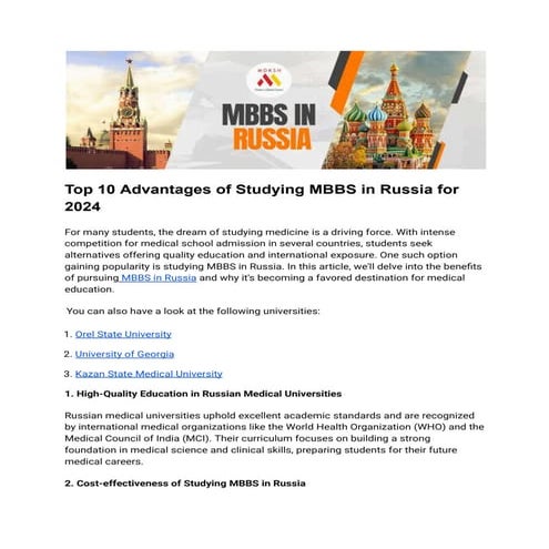 Top 10 Advantages of Studying MBBS in Russia for 2024 - PDF.pdf