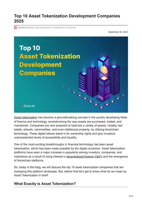 Top 12 Asset Tokenization Companies in 2025.pdf