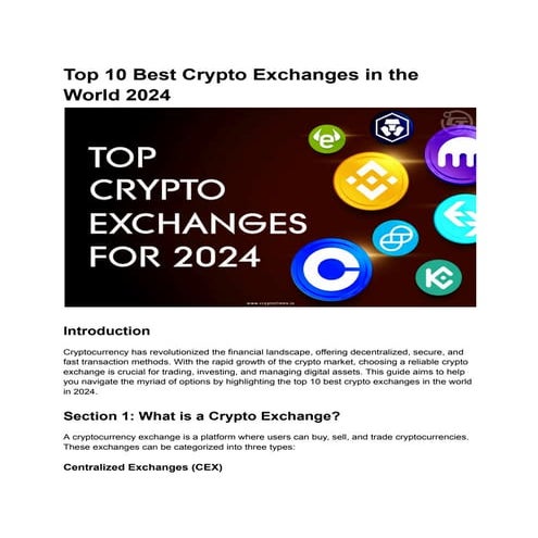 Top 10 Best Crypto Exchanges in the World 2024.pdf