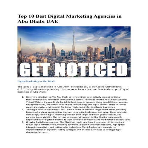 Top 10 Best Digital Marketing Agencies in Abu Dhabi UAE.pdf