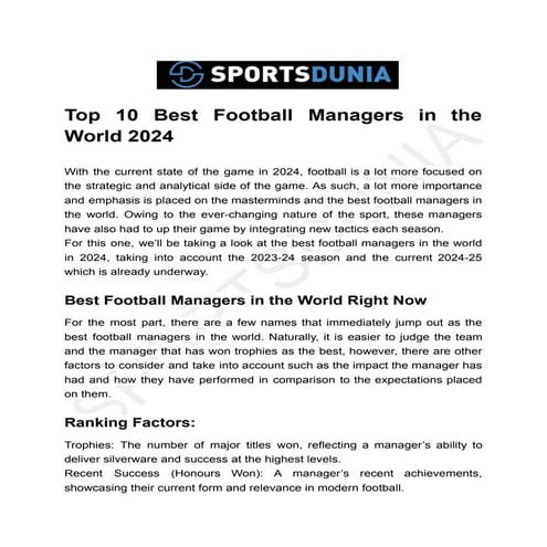 Top 10 Best Football Managers in the World 2024.pdf