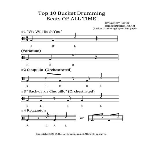 Top 10 bucket drumming beats! | PDF