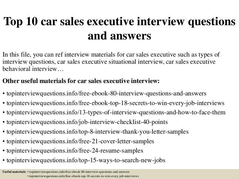 Top 10 Car Sales Executive Interview Questions And Answers top-10-car-sales-executive-interview-questions-and-answers