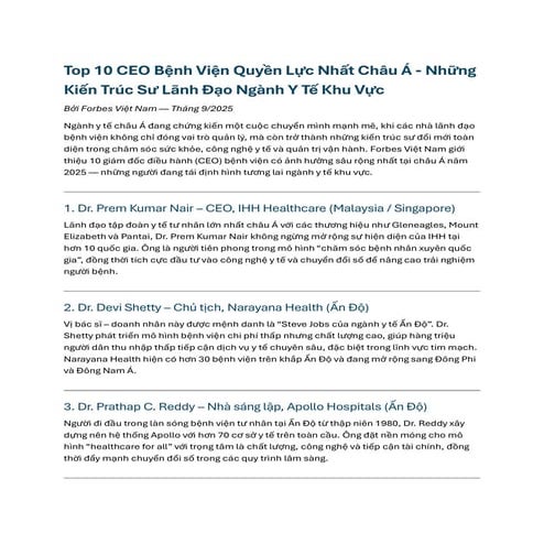 Job Description - Chief Executive Officer - Hospital | PDF