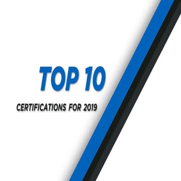 Top 10 Certifications For 2019 | Highest Paying Certifications 2019 | Get Certified ...