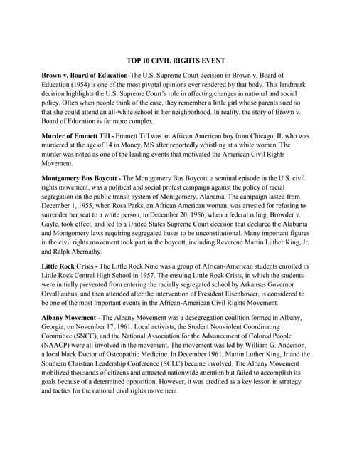 UMSI Exposition: 1960's Civil Rights Research Guide | PDF