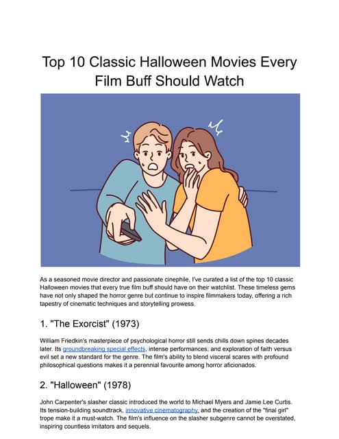 The Best Movies of the 1980's - The Golden Age of Cinema | PDF