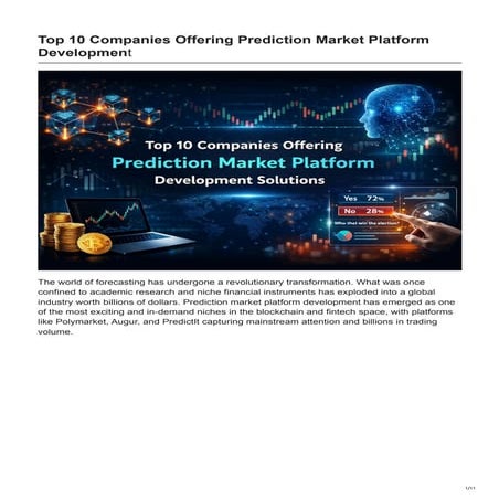 Top 5 Prediction Marketplace Platform Development Companies in 2026 ...