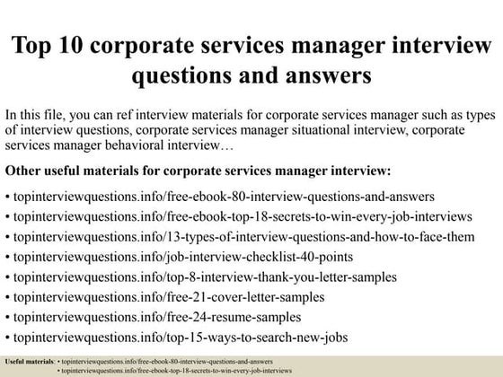 Top 10 municipal interview questions with answers | PPTX | Resume ...