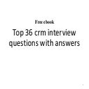 Top 36 csr interview questions with answers pdf