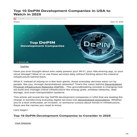 Top 10 DePIN Development Companies in USA to Watch in 2025.pdf