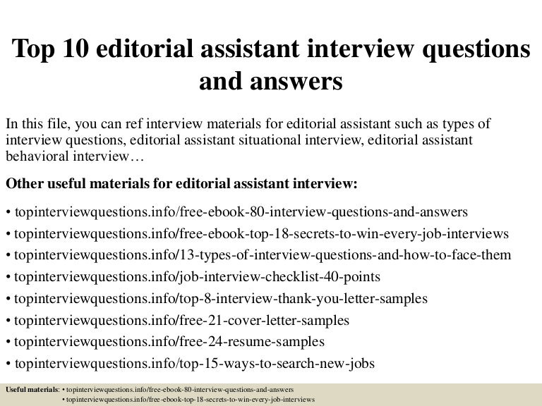 Top 10 Editorial Assistant Interview Questions And Answers top-10-editorial-assistant-interview-questions-and-answers