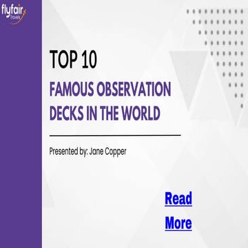 TOP 10 Famous observation decks in the world. | PPTX