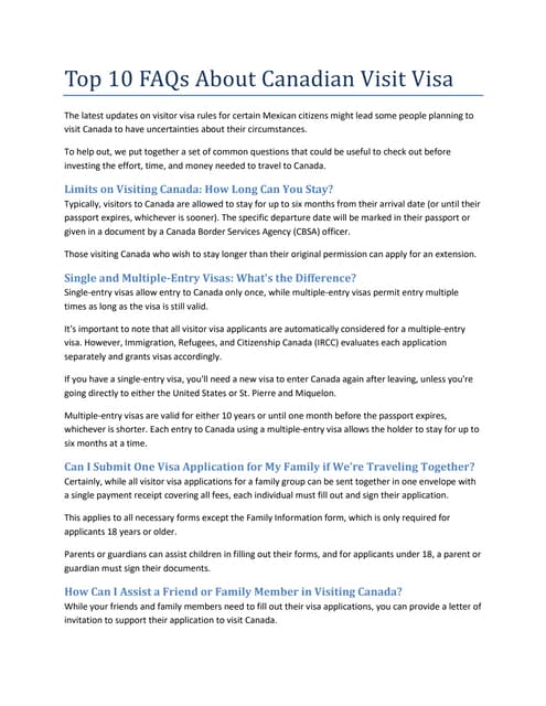 Canada Tourist visa From India.pdf