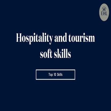 Top 10 hospitality and tourism soft skills | PDF