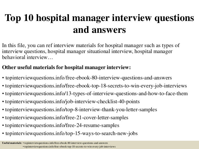 Top 10 Hospital Manager Interview Questions And Answers top-10-hospital-manager-interview-questions-and-answers
