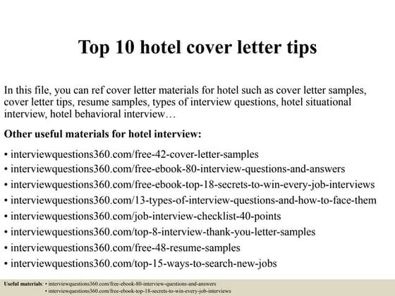 Hotel maid recommendation letter | PPT