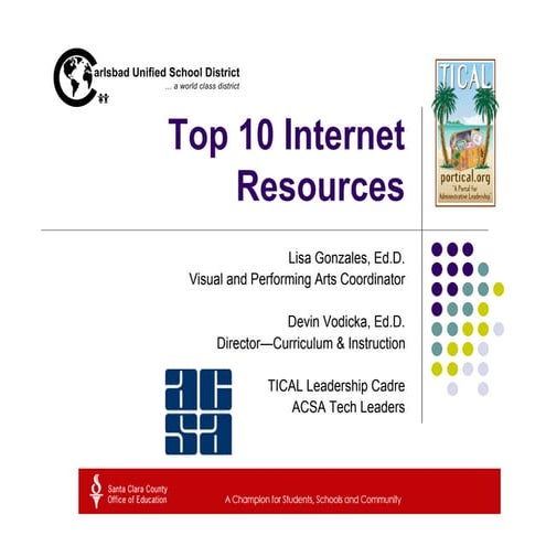 Top 10 Internet Resources for School Leaders | PDF