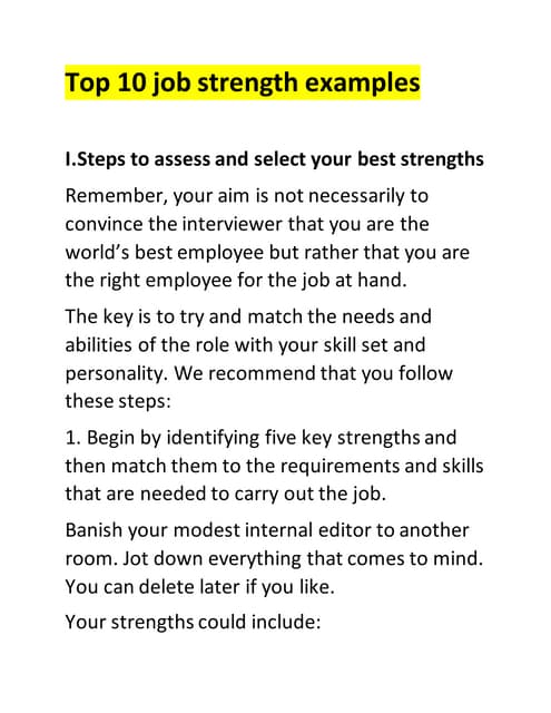 Top 10 career goal examples | PDF