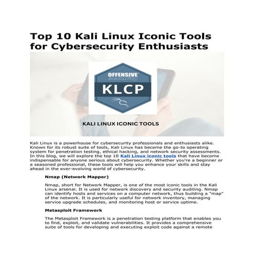 Top 10 Kali Linux Iconic Tools for Cybersecurity Enthusiasts.docx