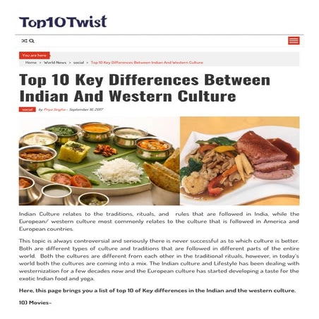 Western Indian Culture