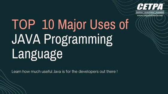 Get To Know What Is Java Used For ? | PDF