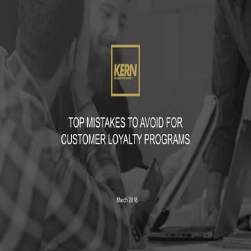 Top 10 mistakes to avoid for customer loyalty programs | PPTX
