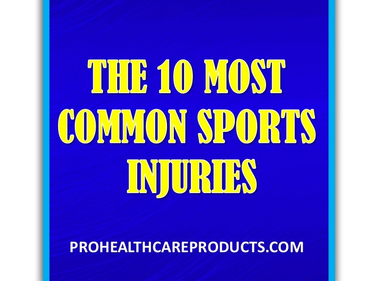 Top 10 Most Common Sports Injuries Infographic