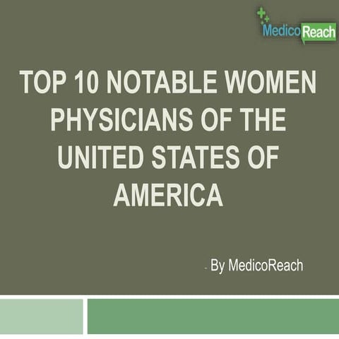 Great Women in Medicine | PDF