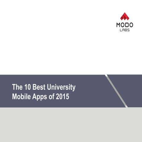 The 10 Best University Mobile Apps of 2015 | PPTX