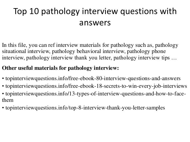 Preparing for Your Pathologist Interview: Questions You Should Be Ready ...