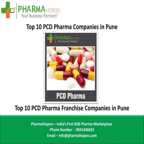 Top 10 PCD Pharma Companies in Pune | PPTX