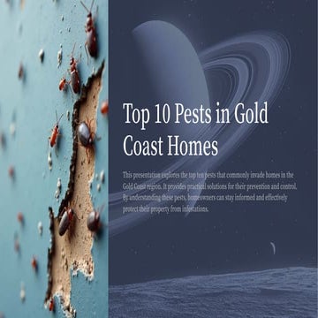 Top 10 Common Pests Found in Gold Coast Homes and How to Control Them | PDF