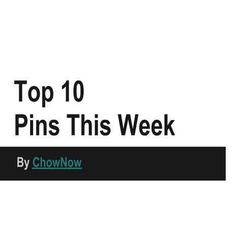 Top 10 Pins This Week | PDF