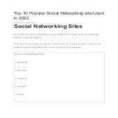 Top 10 Popular Social Networking site.pdf