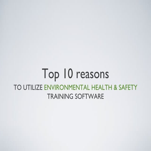 BIS - Environmental Health and Safety Software | PDF