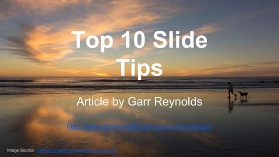Top ten slide tips | PPT