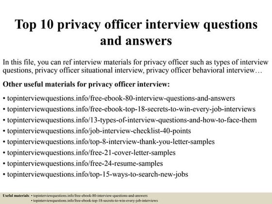 Top 10 registration officer interview questions and answers | PPTX ...