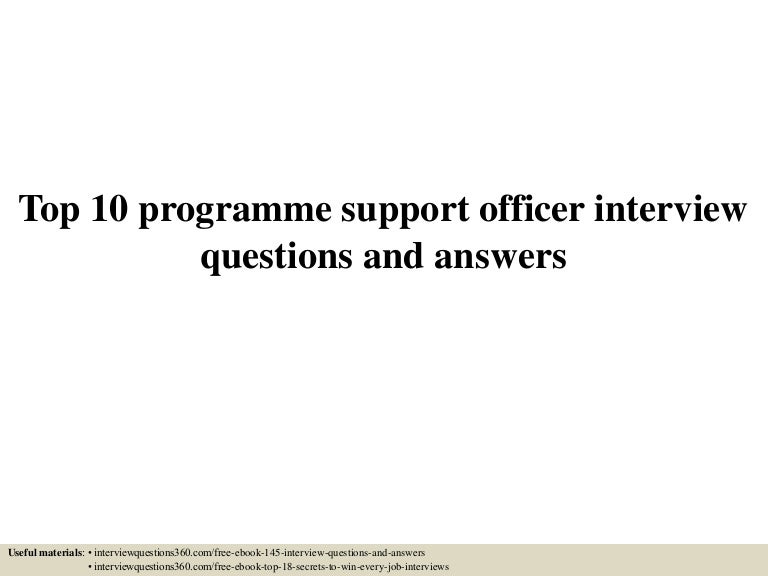Top 10 Programme Support Officer Interview Questions And Answers top-10-programme-support-officer-interview-questions-and-answers